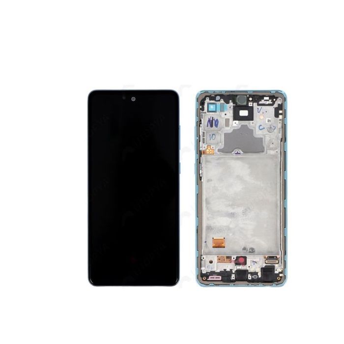 Original Ecran LCD & Vitre tactile Violet Assemblés Sur Châssis Pour Samsung Galaxy A72 (A725F ...