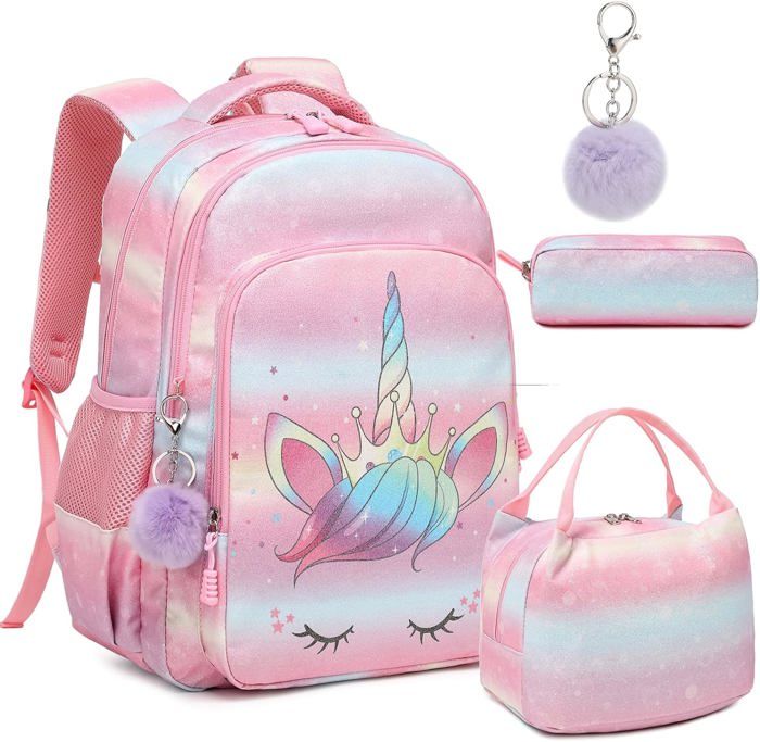 Sac A Dos Fille Sac Ecole Fille Primaire Cartable Fille Cp Multicolore ...