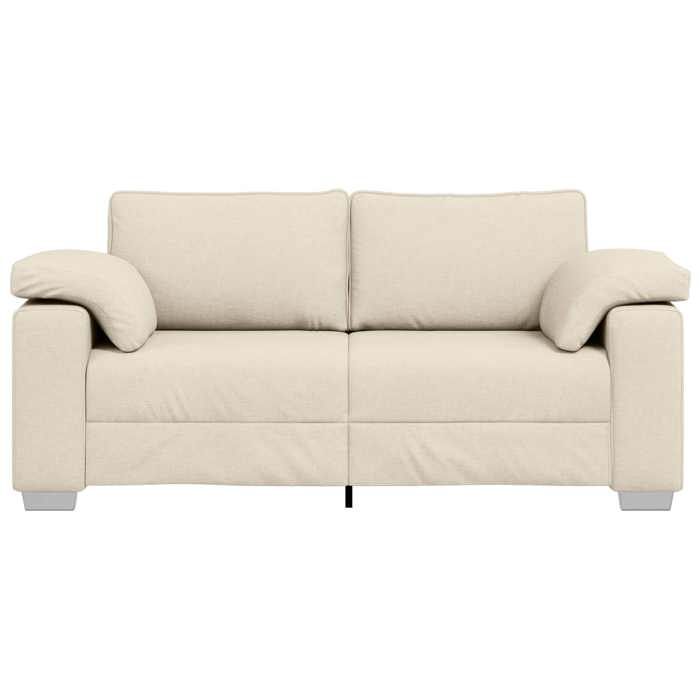 Tissu Sofa Fixe - LEMON - Canapé Doux - 2/3 PLACES - Beige 180x77x82 cm ...