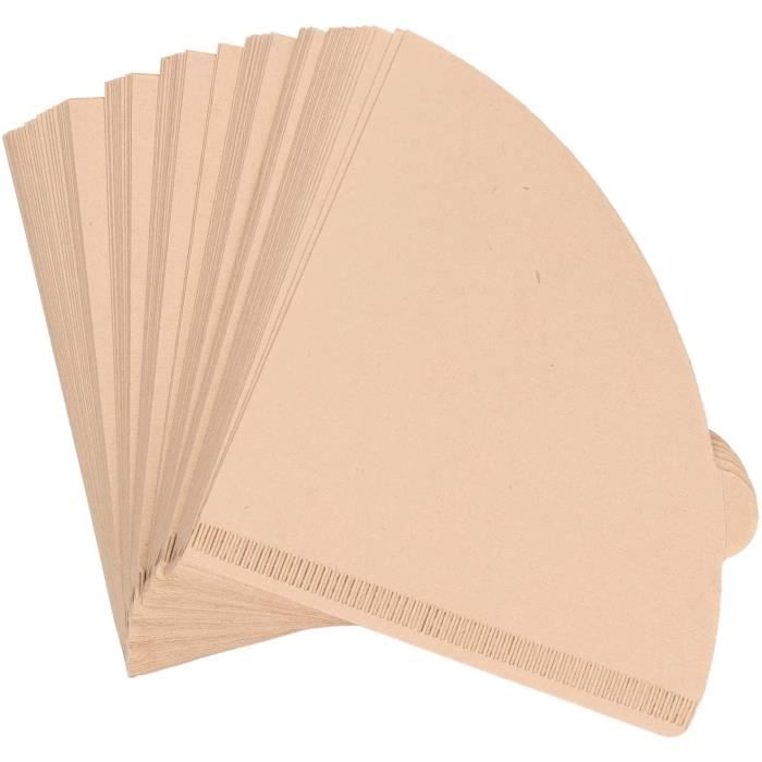 100 pièces papier filtre à café en forme de cône jetable papier ...
