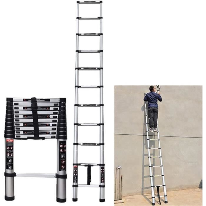 Echelle Telescopique, Échelle télescopique Étapes Multi-Usage Pliable - Aluminium Bricolage for ...