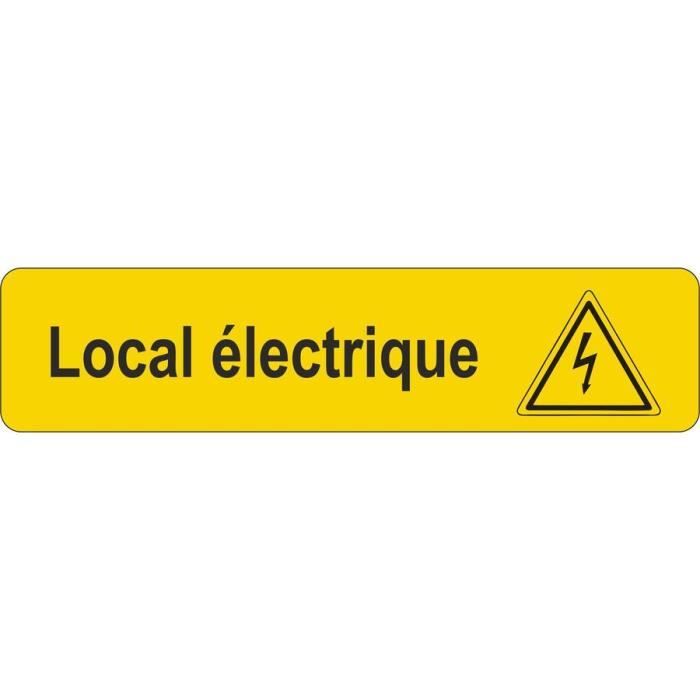 Autocollant sticker local électrique magasin panneau affiche ...