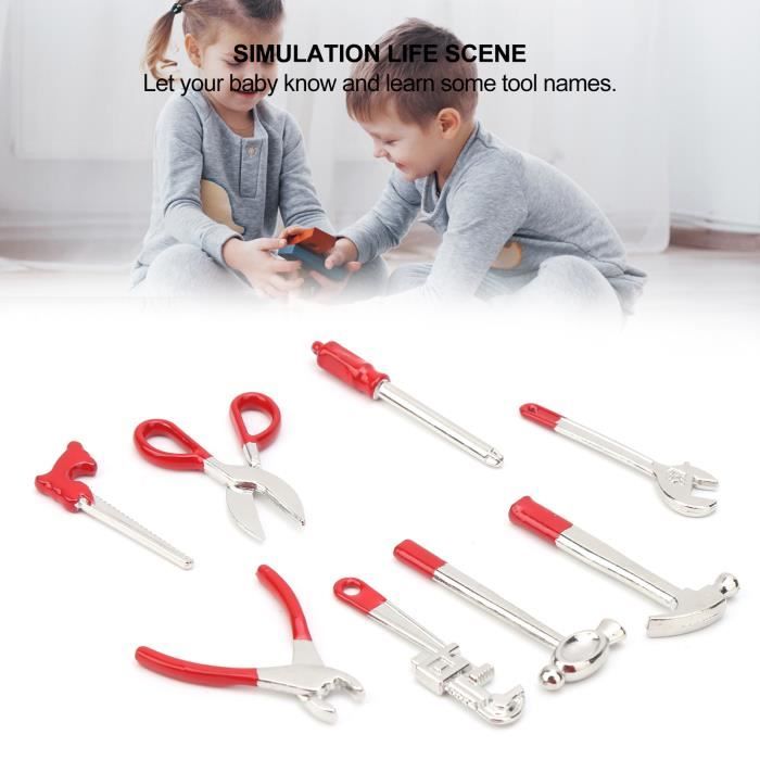 Mini outil 1:12 trousse à outils hautement simulée en alliage de Zinc ...