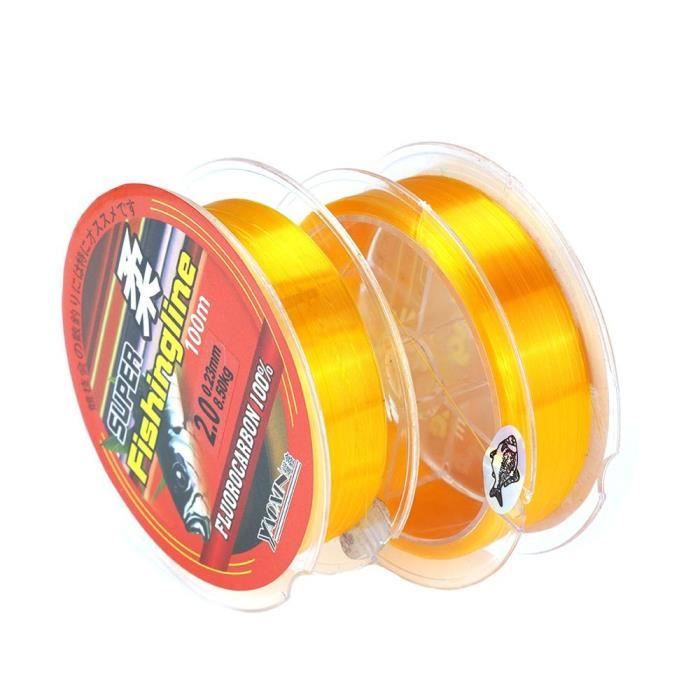 Fil de pêche,Fil de pêche en Nylon,fluorocarbone,haute résistance,eau ...