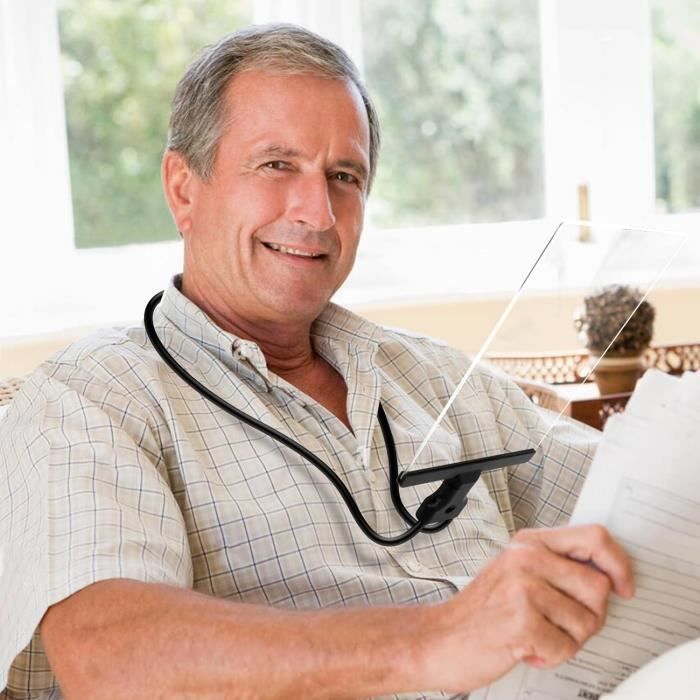 Loupe Mains Libres pour la Lecture, 5X Volets grossissants pour Les Personnes âgées, avec 6.7 "x ...