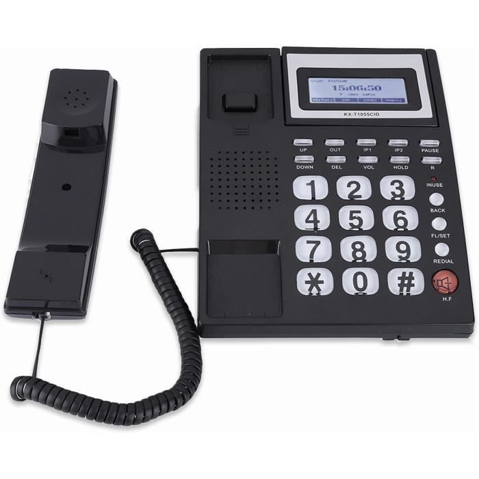 Téléphone Fixe Filaire,Téléphone Fixe Mural,Identification De L'Appelant Lcd,Suppression Du ...