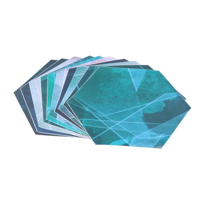 EBTOOLS Autocollant de sol hexagonal Autocollant anti-dérapant ...