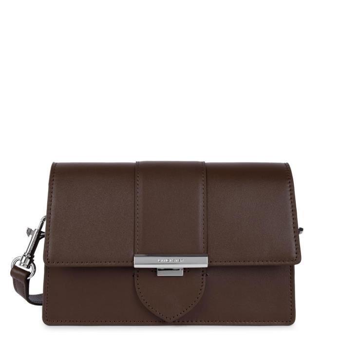 Sac trotteur A rabat avec fermoir Paris Ily Lancaster 531-012 Marron ...