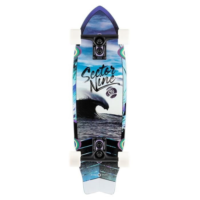 Planche de skate SECTOR 9 Wavepark Carver Shadow - violet - 30,25x8 ...