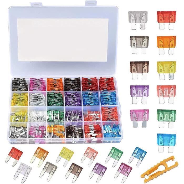 360 Pièces Assortiment De Fusibles De Voiture Fusibles De Type Lame