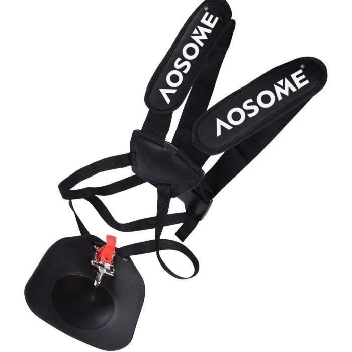 AOSOME Harnais Debroussailleuse Professionnel-Sangle D'épaule Double ...