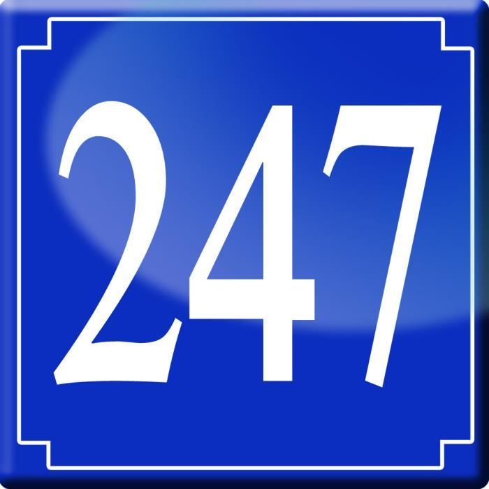 Sticker - STICKERS EXPRESS - numéroderue247 - 10x10 cm - Film anti-UV - Classique - Cdiscount Maison