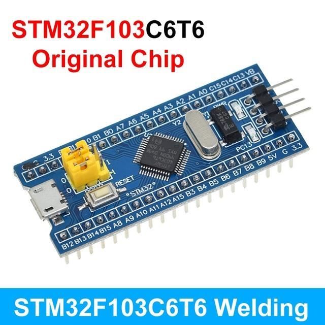 Circuits intégrés,STM32F103C6T6 Weld--Carte de développement système minimale, STM32F103C8T6 ...