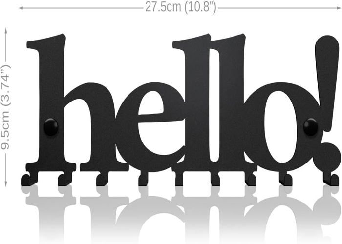 Porte Clef Mural Design,Hello Porte Clé Mural,Boite A Clef Decorative ...