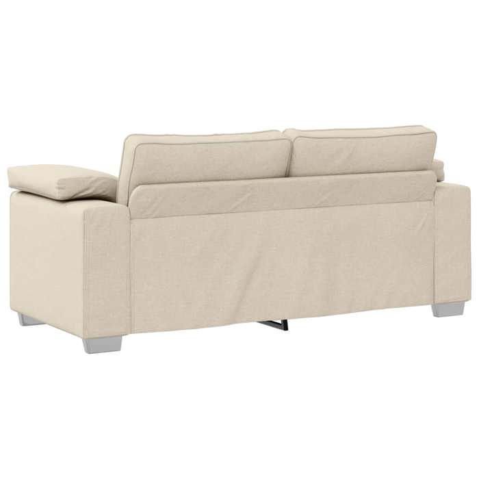 Tissu Sofa Fixe - LEMON - Canapé Doux - 2/3 PLACES - Beige 180x77x82 cm ...