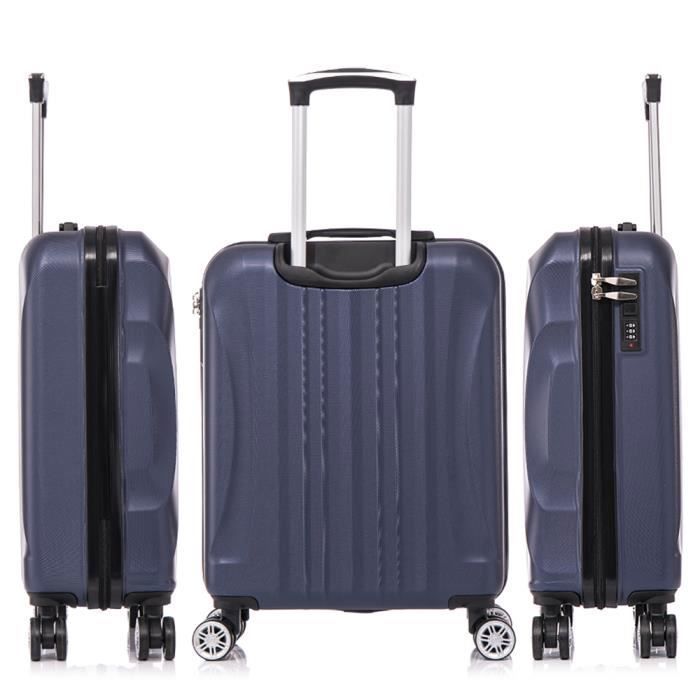 RAYKONG Valise cabine ABS 55x40x20cm (44L) Petites valises de voyage ...