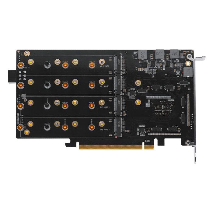 Carte d'extension NVMe PCIe 4.0 à 8 baies, adaptateur PCIe vers M.2 ...