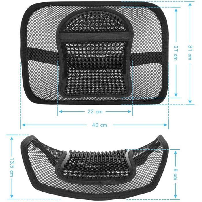 Support Dorsal en Maille pour Chaise de Bureau, Support Lombaire ...