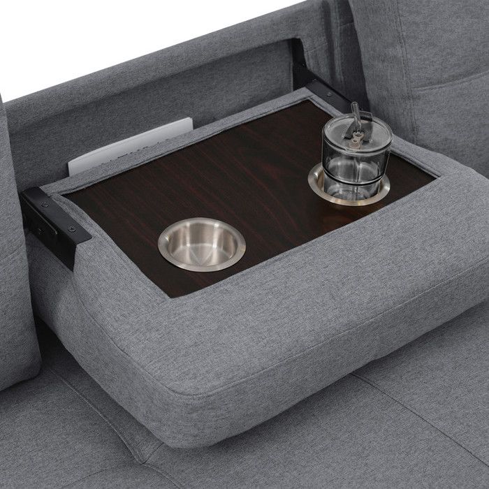Canapé multifonction en L pour salon, design moderne et modulable ...