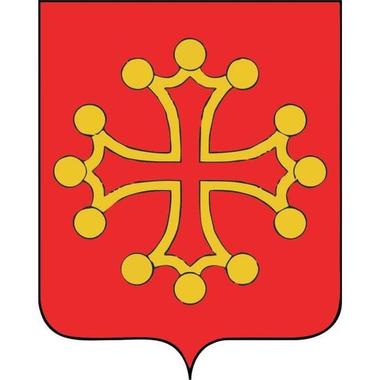 Autocollant sticker voiture blason midi pyrenees - Achat / Vente ...