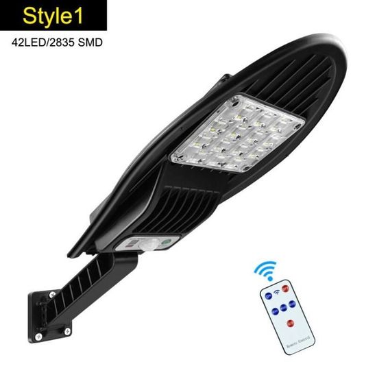 Lampadaire extérieur,Applique murale solaire à 42led avec détecteur de mouvement, éclairage d ...