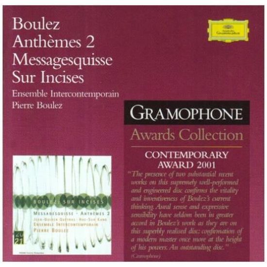 Boulez Pierre-Boulez: Anthemes 2 Messagesquisse Sur Incises - Achat ...