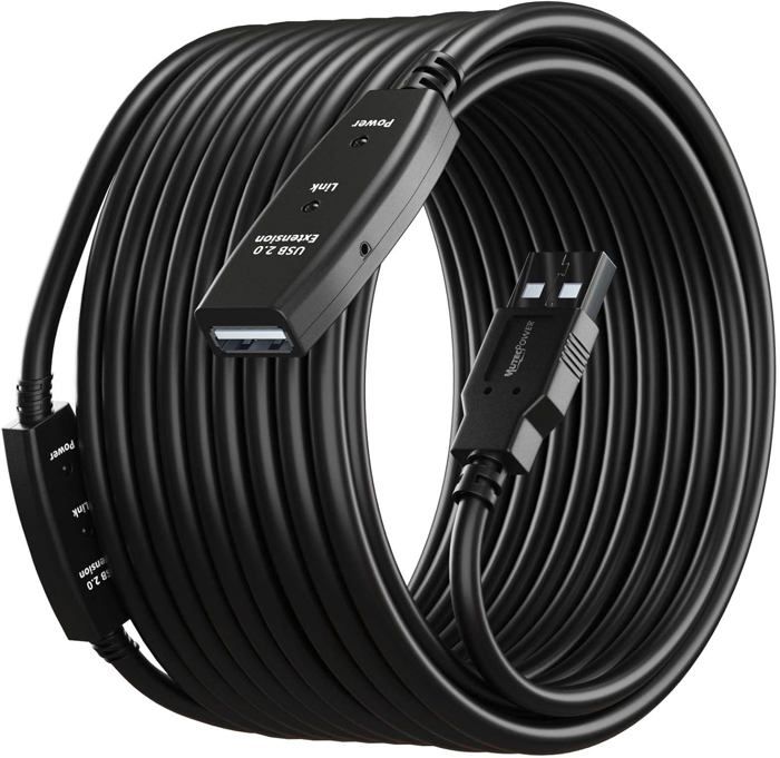 20M Câble De Rallonge Usb 2.0 Avec Amplificateur Actif - Avec 2 ...