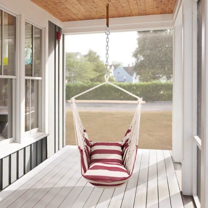 Holifine Hamac Chaise Jardin Balancelle Siège Balançoire Fauteuil ...