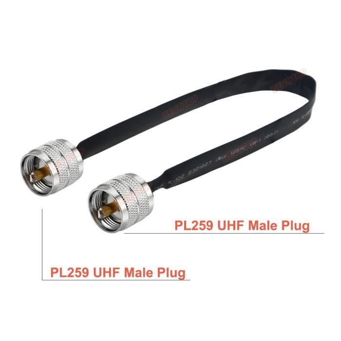 Uhf m à uhf m - 30 cm - Passage De Porte-fenêtre, Câble Coaxial Rf Plat ...