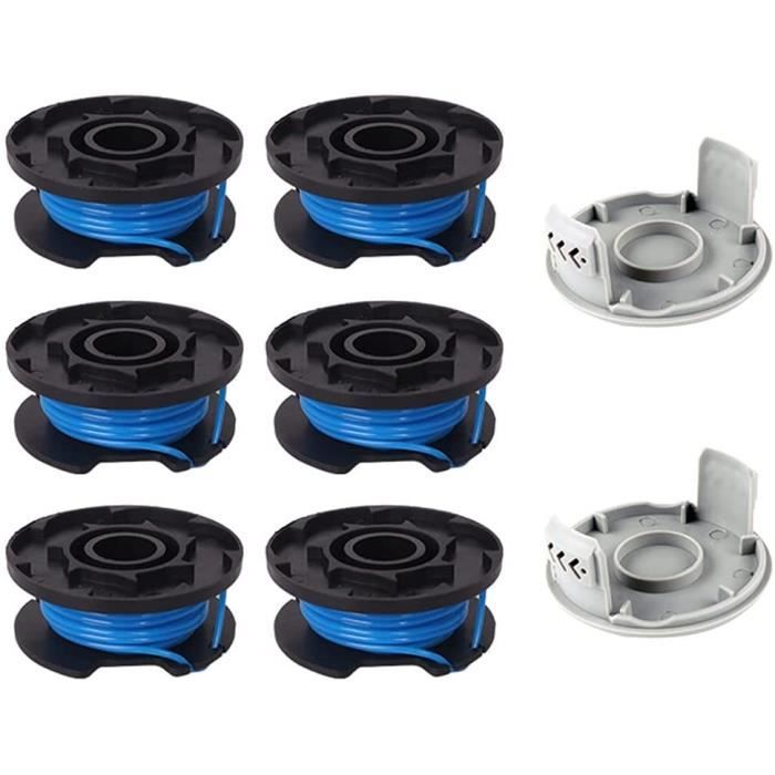 8 Pièces Bobine de Rechange pour Débroussailleuse,Compatible Avec Ryobi One + AC14RL3A-18V 24V ...