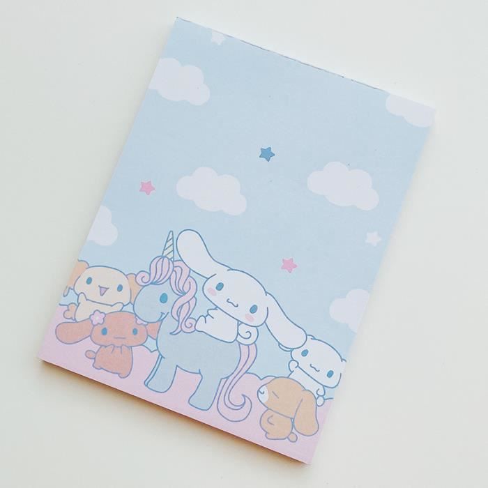 Bloc Notes décoratif dessin animé Kawaii, 50 feuilles-paquet, bloc ...