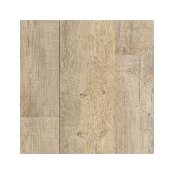 Sol Lino Eco - Imitation parquet bois blanc vieilli - Rouleau de 3m x ...