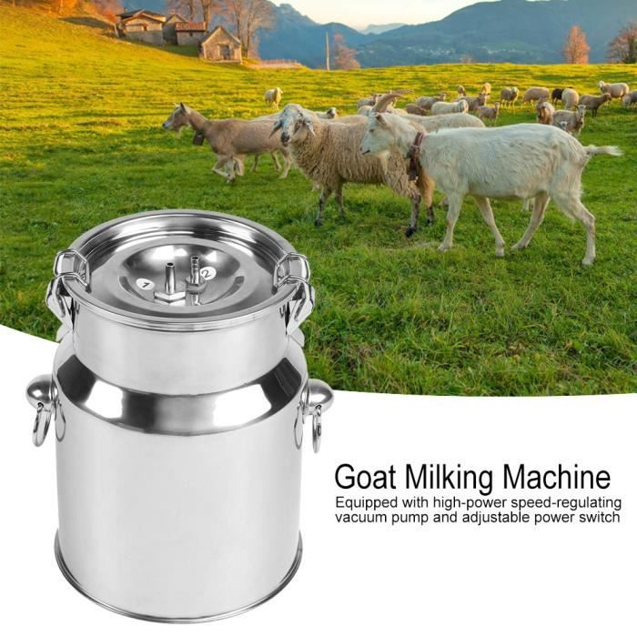 100-240V 5L Machine à traire électrique pour vache caprine avec pompe à ...