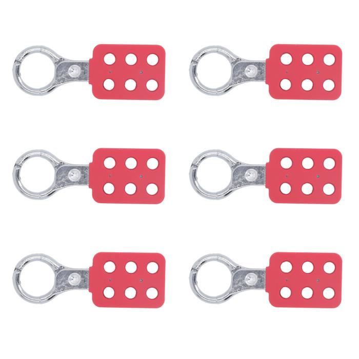 EJ.life Moraillon de verrouillage à 6 trous Lot de 6 Loquets de ...