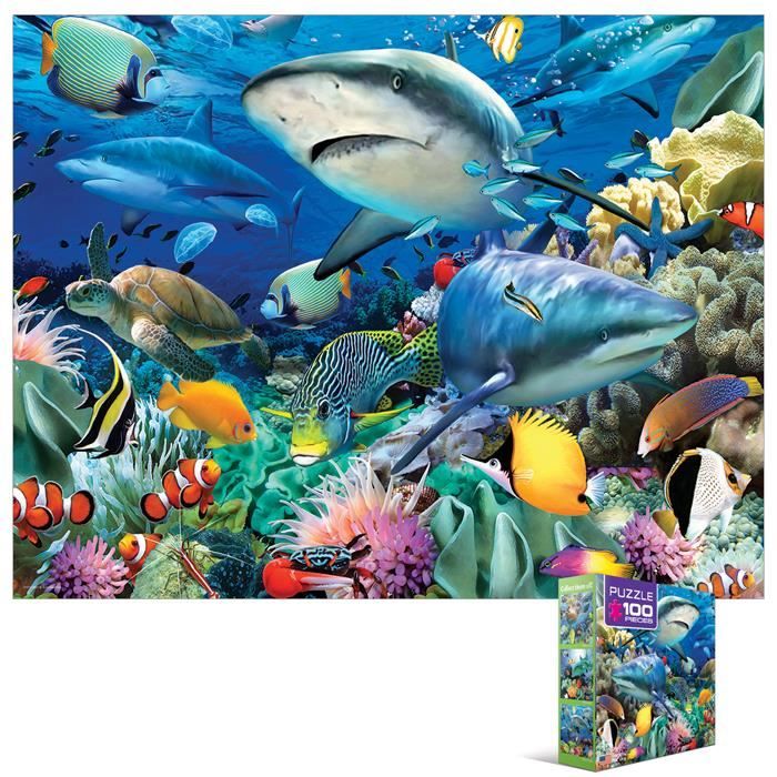 Eurographics Puzzle (Mini) 100 Pc - Ocean Garden ""NEW"" - Cdiscount ...