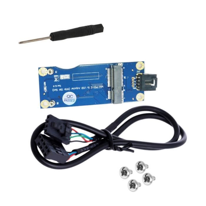 Carte WWAN à l'adaptateur USB Mini PCI-E Convertisseur de carte SIM Accessoire informatique ...