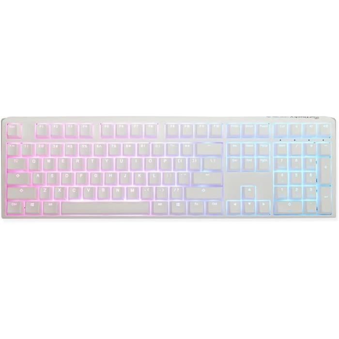 Clavier Gaming Ducky One 3 Classic Pure White RGB LED - MX-Blue US ...