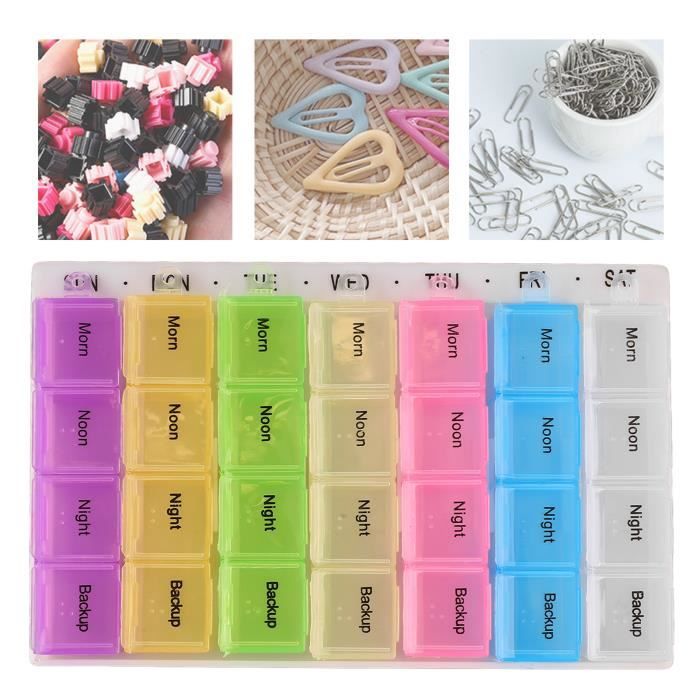 HURRISE Organisateur de tablette hebdomadaire Organisateur Hebdomadaire ...