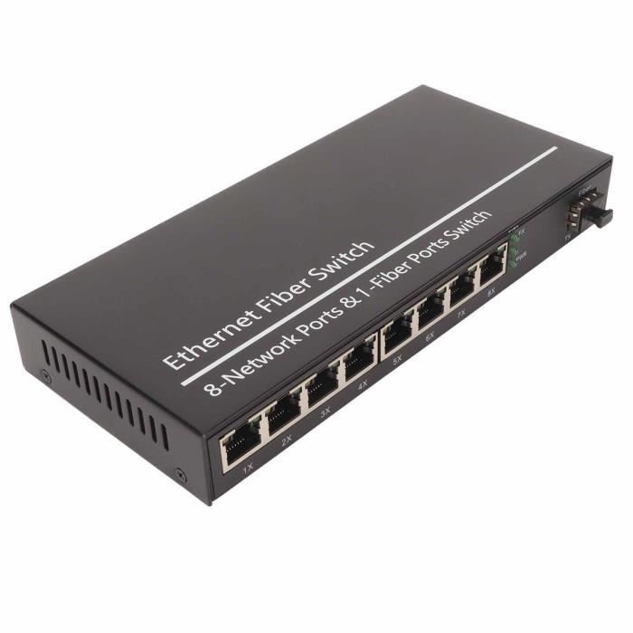 HURRISE Switch Ethernet Fibre Gigabit avec Port Optique 1 Port Ethernet ...