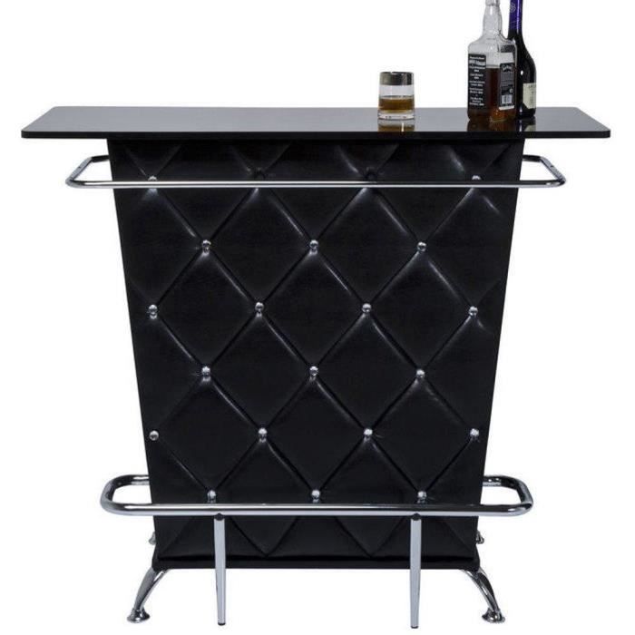 Bar design BAROCK noir noir Inside75 - Cdiscount Maison