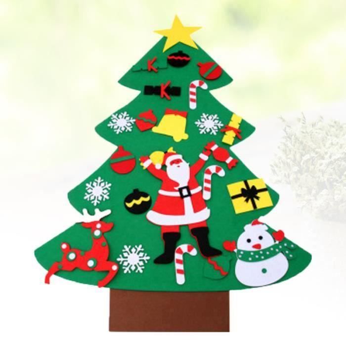 Betian-Sapin de Noël en feutre Jigsaw Puzzle Noël cadeau créatif jouet ...