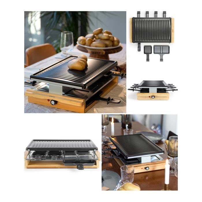 Appareil Raclette-Grill - Non spécifié - 1200W - 8 personnes - Finition ...