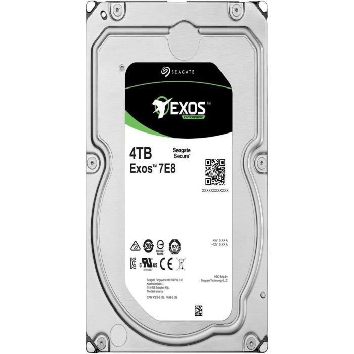 SEAGATE - Disque dur Interne - Exos Enterprise - HDD 4TB - 7200 RPM ...