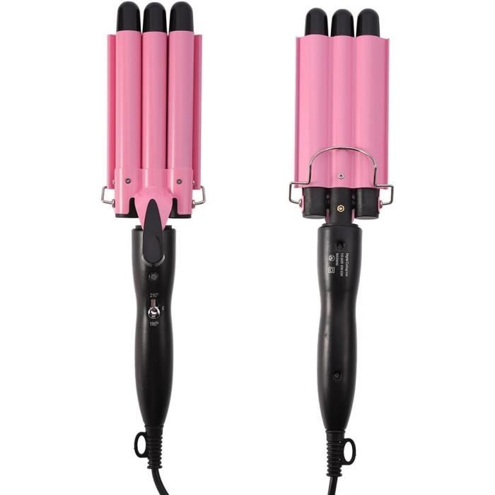 Fer À Ondule 3 Barils Fer À Boucler, Fer À Friser Céramique, Bigoudis Pour Cheveux Long Bigoudi ...