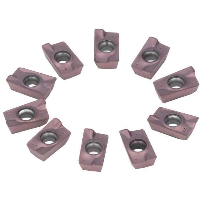 Tbest Inserts de finition de tour 10 pièces Inserts de tournage de tour Inserts de fraisage CNC ...