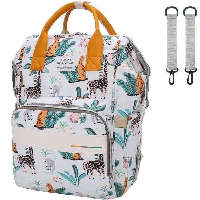 Sac À Dos À Langer Grande Capacité - Sac Pour Bébé En Oxford Avec Sac ...