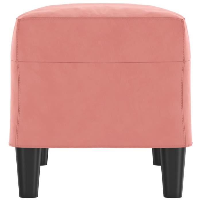 Banc Rose 70x35x41 cm Velours Bon qualité CYA - Cdiscount Maison