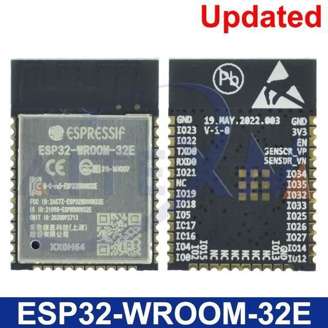 Circuits intégrés,ESP32-WROOM-32E--ESP32 ESP WROOM 32 Sans Fil Tech 32D-32U ESP WROOM 32D ESP ...