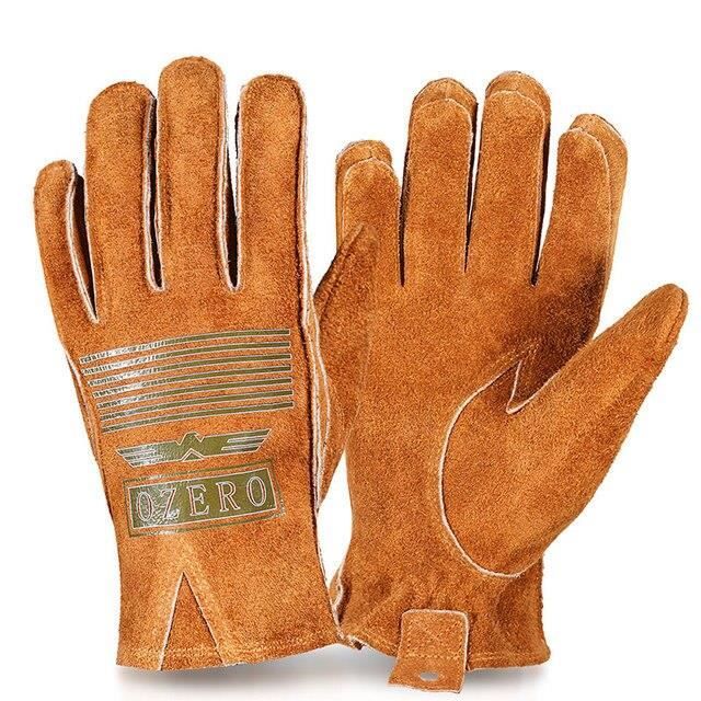 GANT DE CHANTIER,Coffee-Logo-M--gants de travail en cuir pour hommes ...