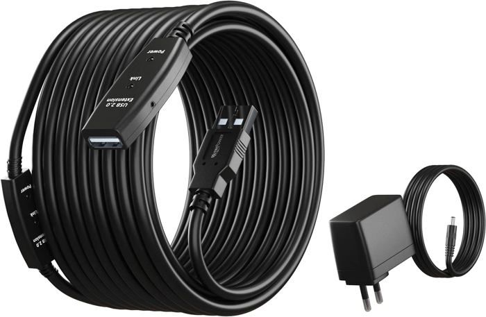 20M Câble De Rallonge Usb 2.0 Avec Amplificateur Actif - Avec 2 ...